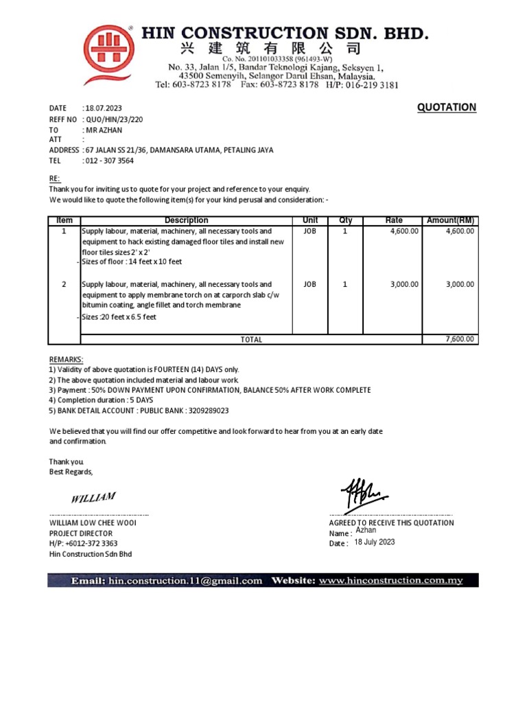 Quote - MR Azhan | PDF