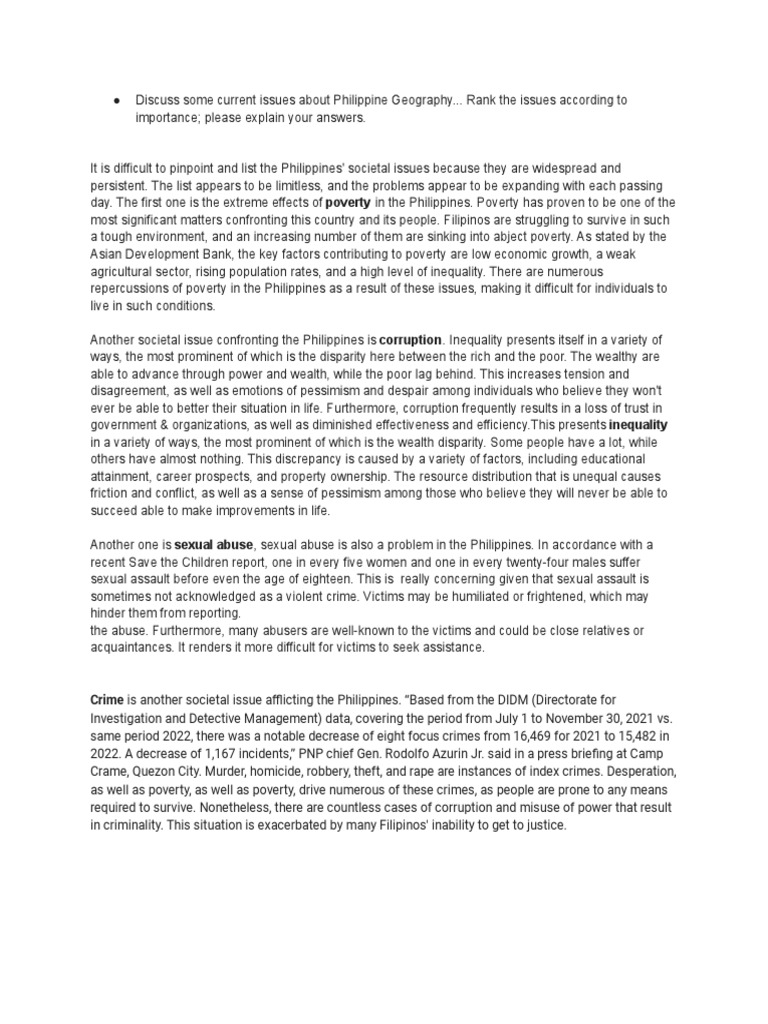 Prepare Freeform Answer For Enabling 1 | PDF | Poverty & Homelessness ...