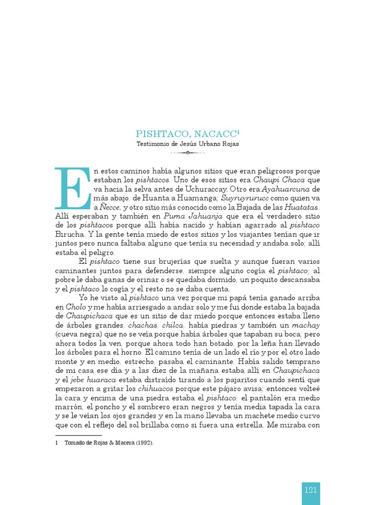 10. El Pishtaco Nacacc | PDF