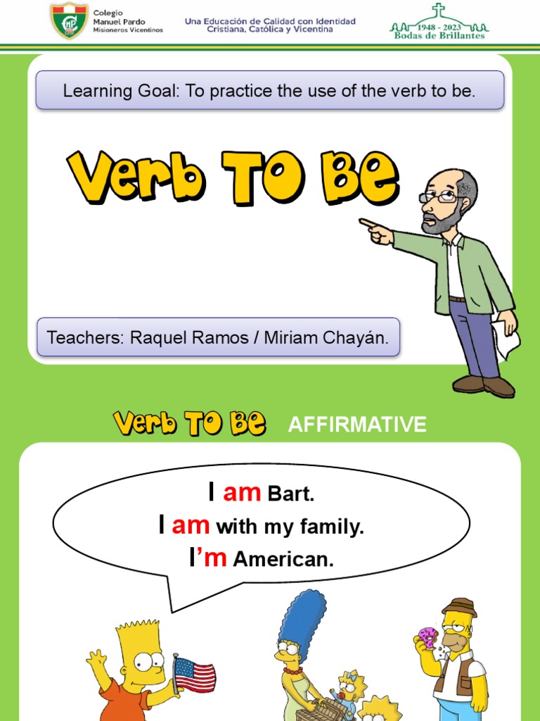 Verb To Be - Affirmative - Negative - Questions | PDF | American ...