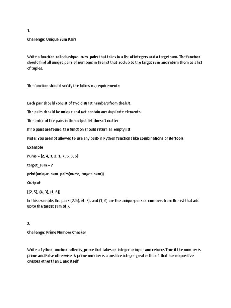 Python Challenge Qs Pdf