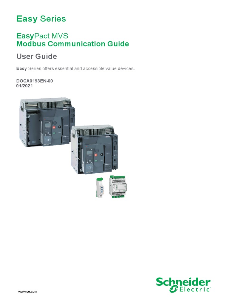 BM_EasyPact MVS Modbus Communication Guide | PDF
