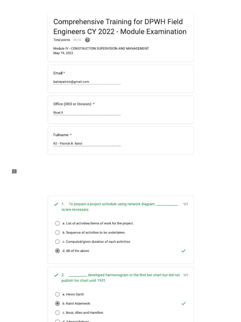 Module Exam IV Answers | PDF