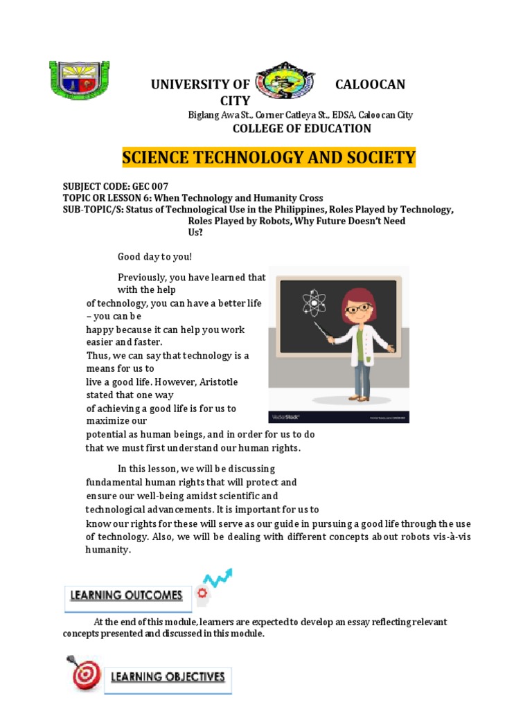 STS Module 7 | PDF | Robot | Robotics