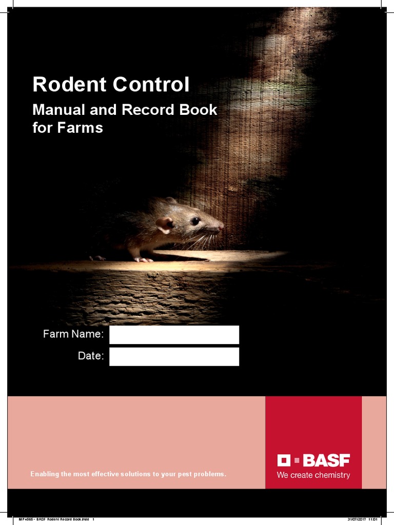 MP4565 BASF Rodent Record Book | PDF | Rodent | Rat