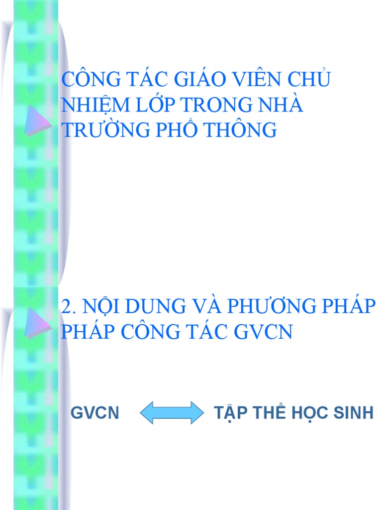 Cong Tac GVCN | PDF