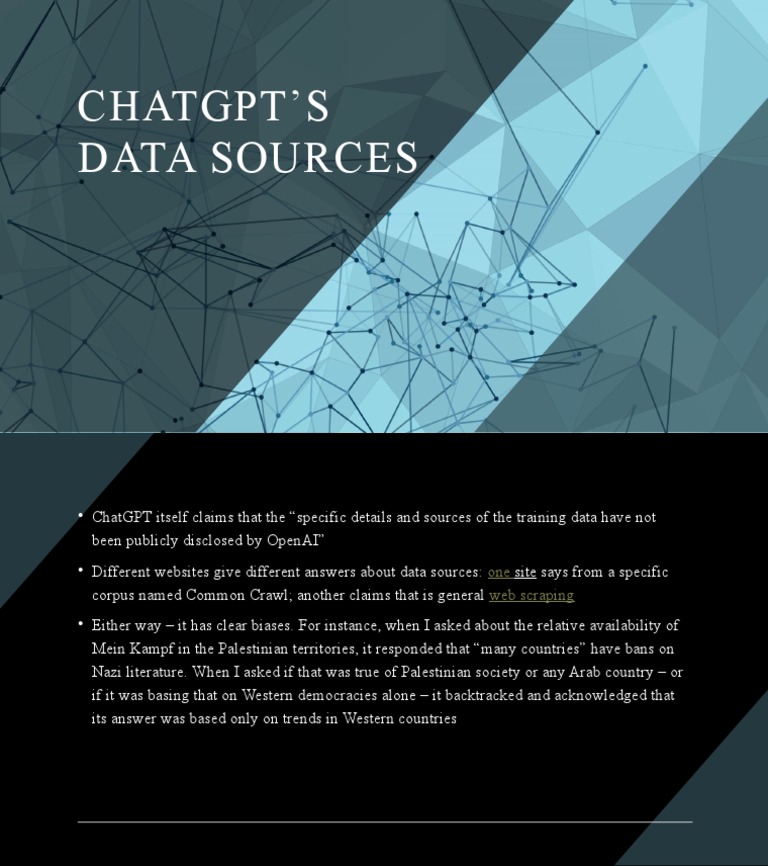 ChatGPT's Data Sources | PDF | Religion & Spirituality