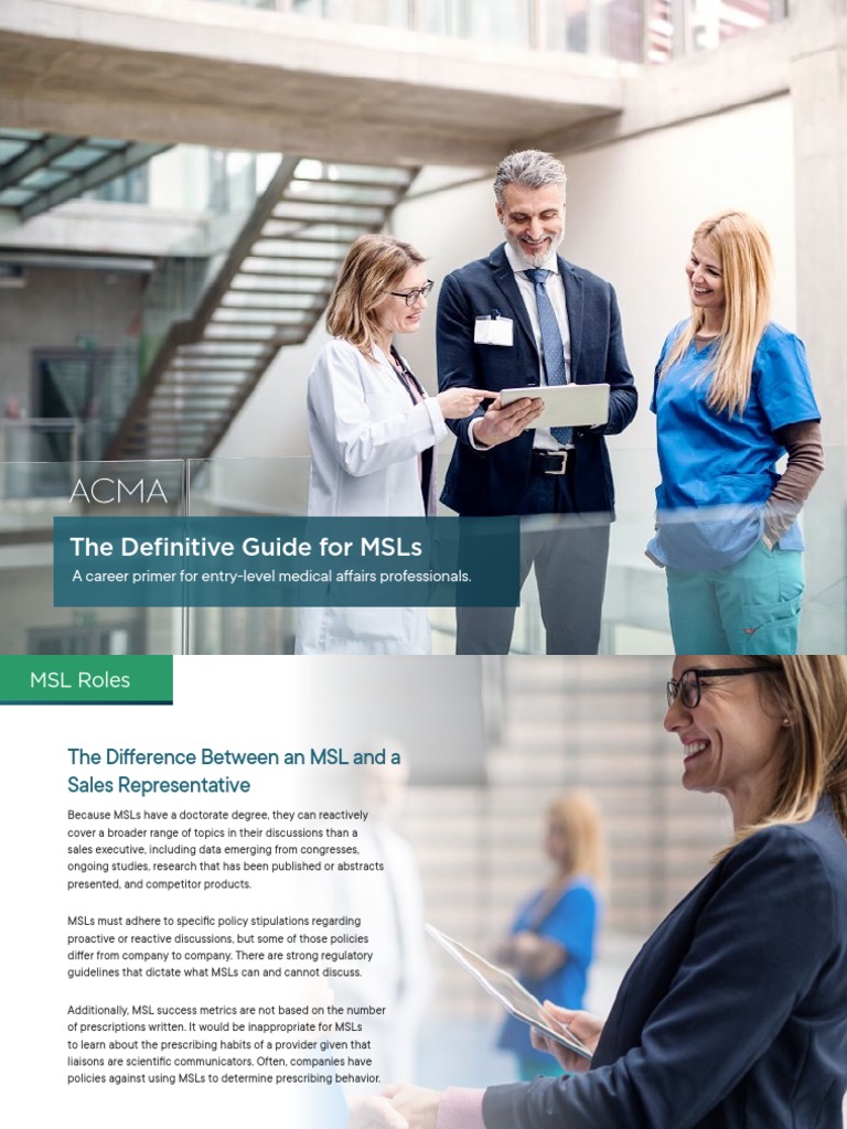 MSL Career Guide for Entry-Level Roles | PDF | Self-Improvement