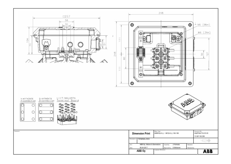 Terminal Box M3BP 160 - 180 | PDF