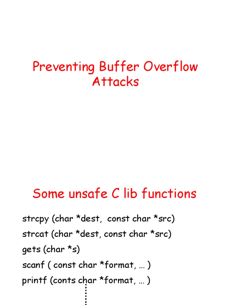 Bufferoverflow Prevention | PDF | Software Engineering | Computer Science Bufferoverflow Prevention | PDF | Software Engineering | Computer Science