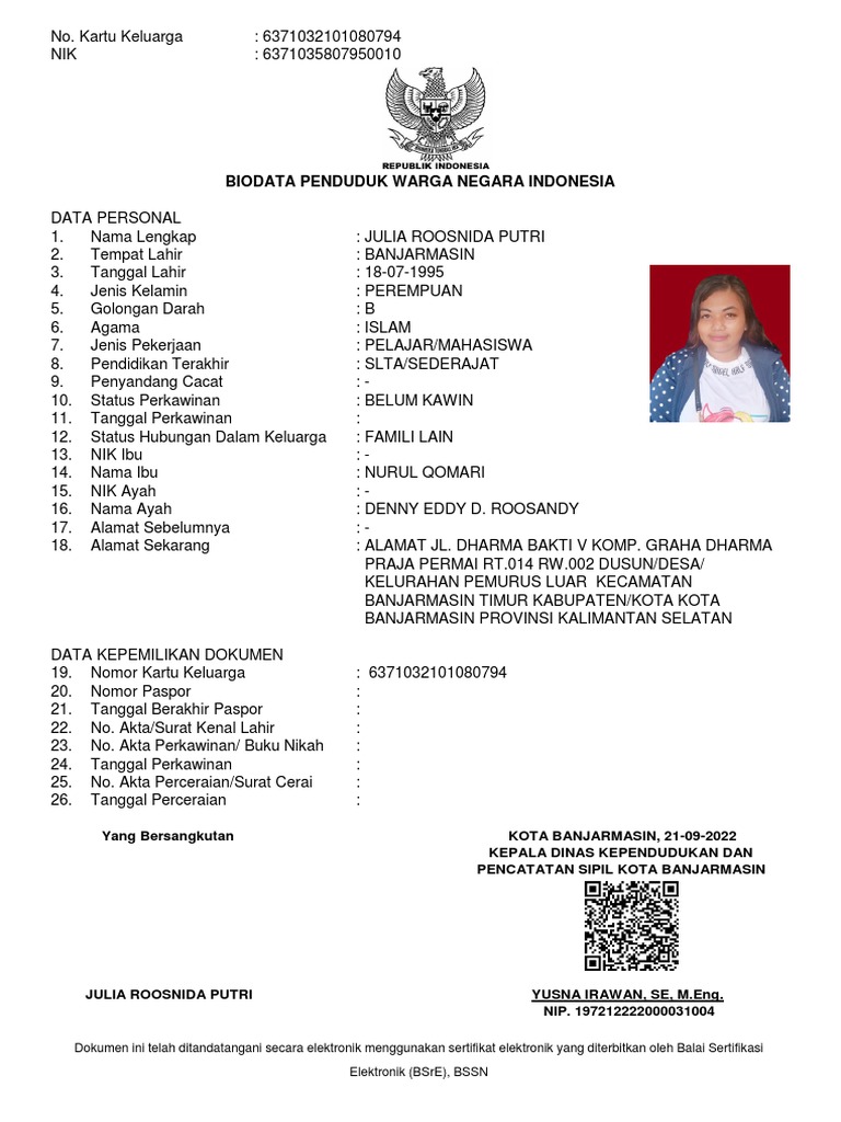 Yuli KTP Sementara | PDF