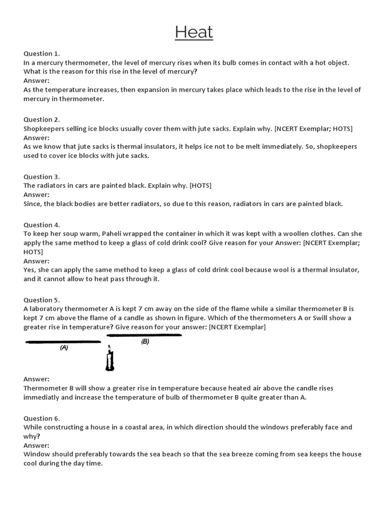 Class 7 Heat Note | PDF