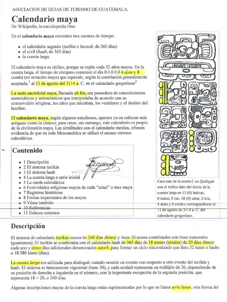 Calendario Maya. | PDF