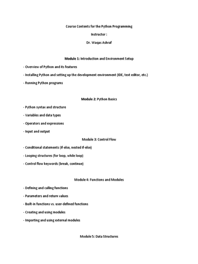 Contents Python Pdf Python Programming Language Control Flow 8545