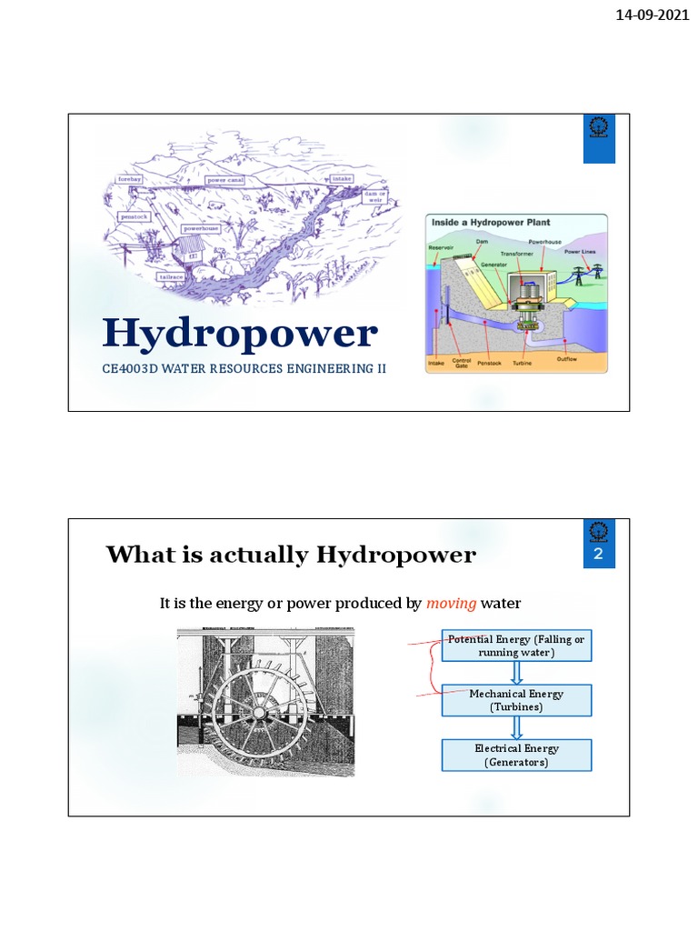 Lecture 04 M2 Hydropower | PDF | Renewable Energy | Hydropower
