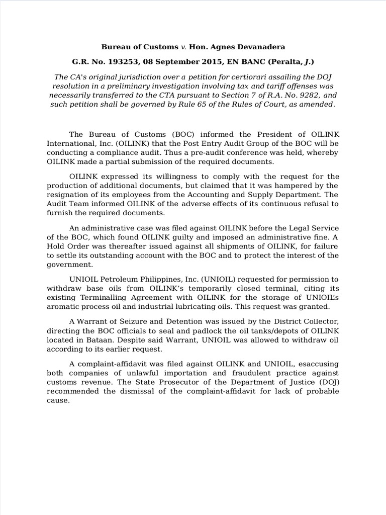 BOC Vs Agnes | PDF | Public Law | Public Sphere