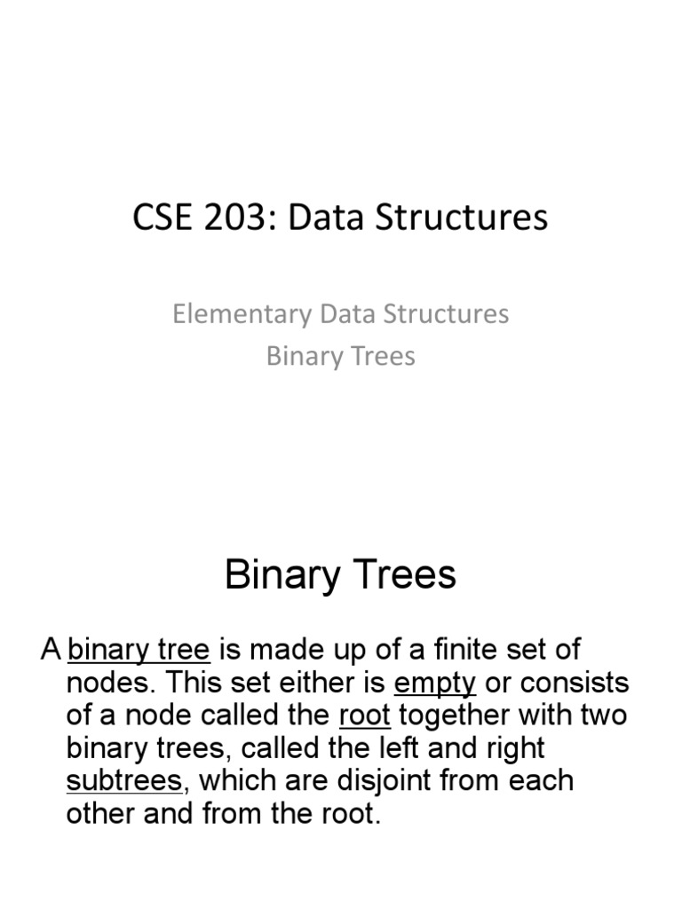Binary Trees | PDF Binary Trees | PDF
