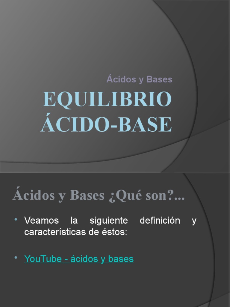 Equilibrio Ácido-Base | PDF | Ácido | Ph