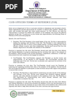 School Faculty Club Officers Tor | PDF | Regulatory Compliance | Audit