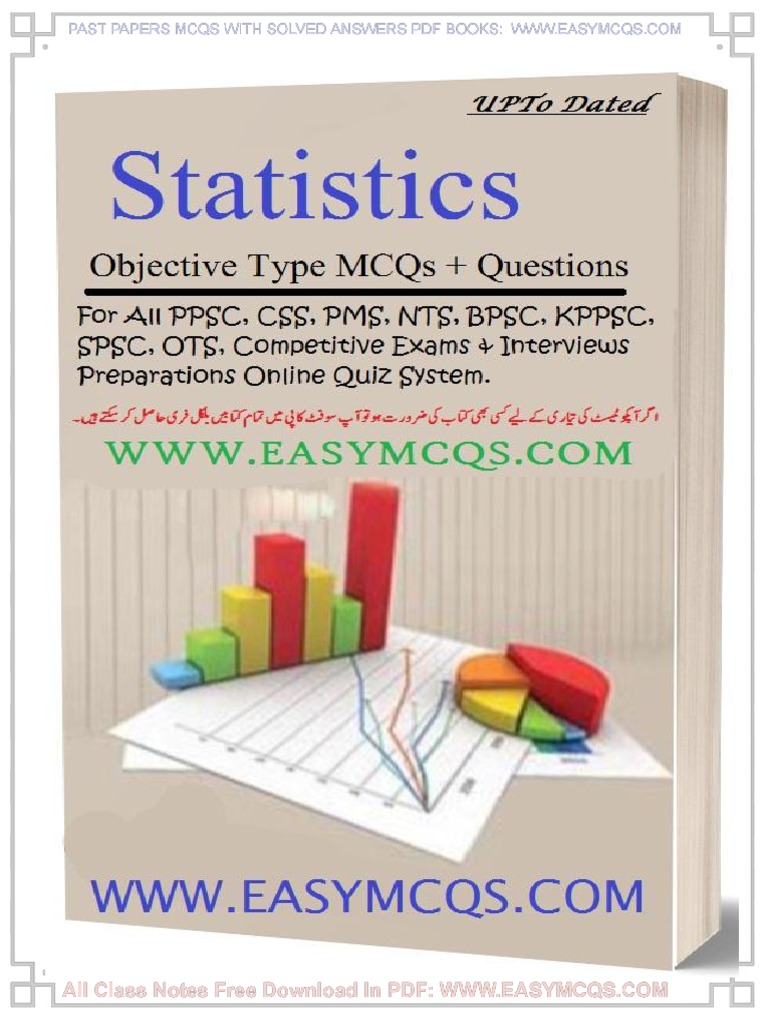 Statistics MCQs | PDF | Teaching Methods & Materials