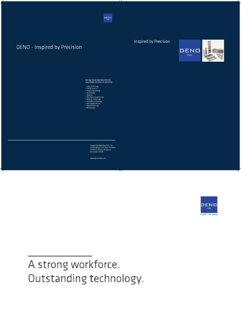 DENO Catalogue Standard Milling | PDF