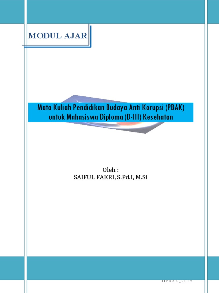 Modul PBAK Bahan Bacaan | PDF