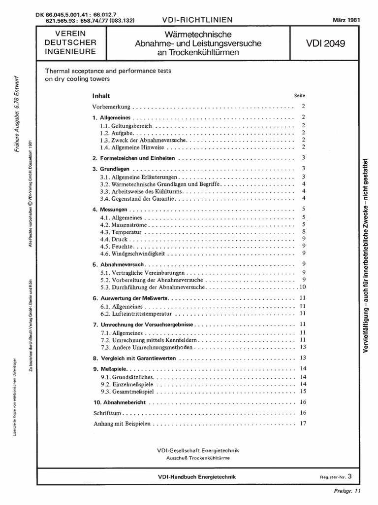 Vdi 2049 1981-03 | PDF