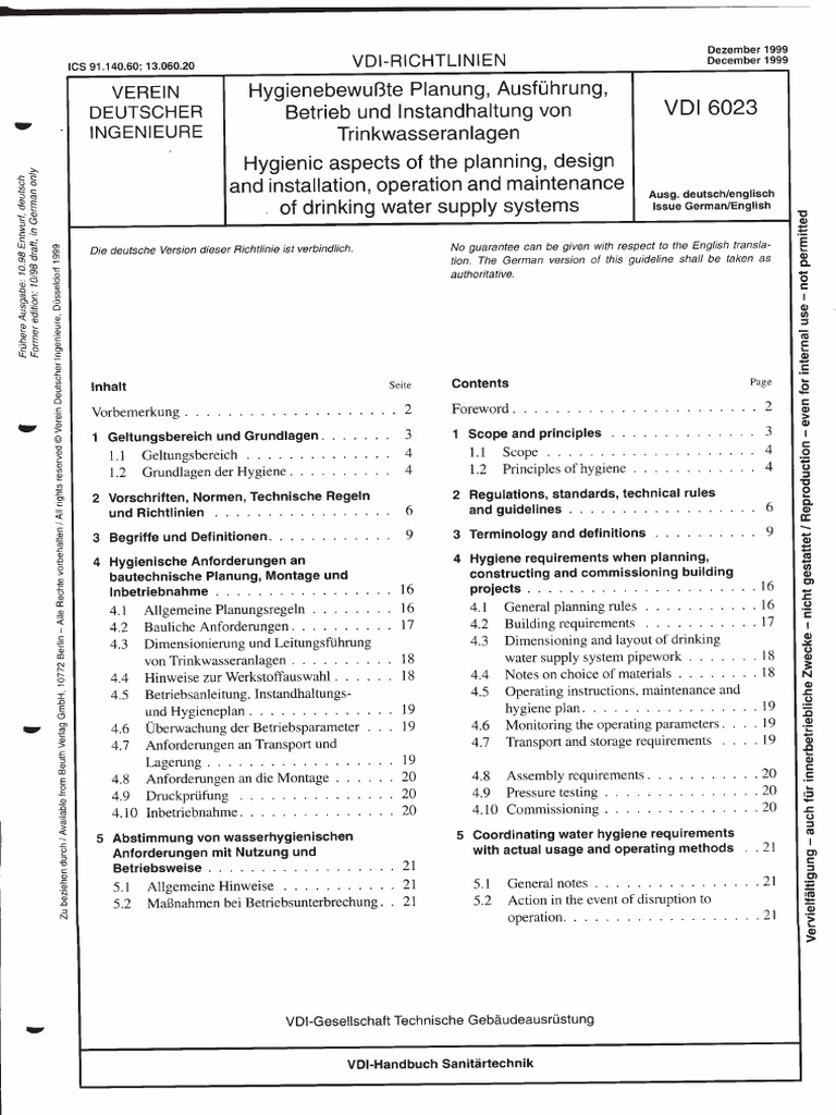 Vdi 6023 1999-12 | PDF