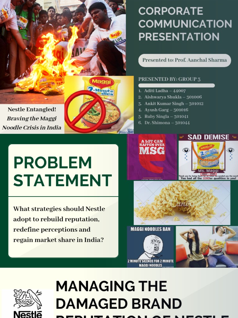 CC - Group 3 (Nestle Maggi) | PDF | Reputation | Nestlé
