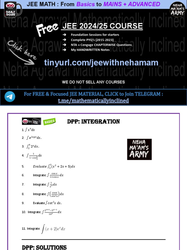 DPP-Basic Integration | PDF
