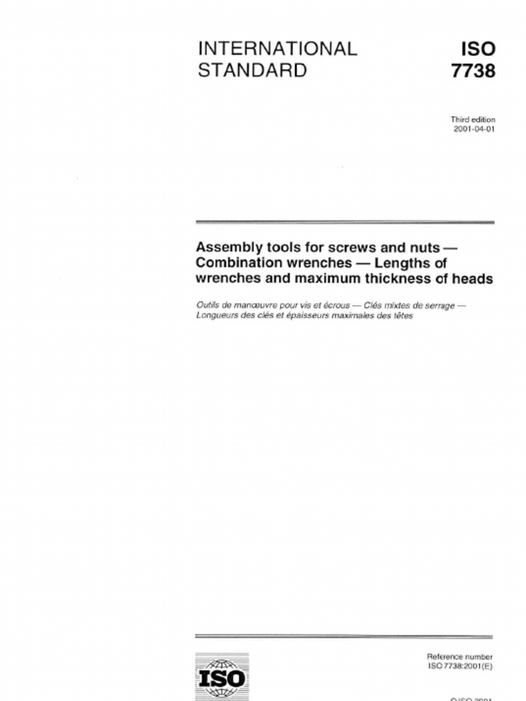 Iso 7738 | PDF