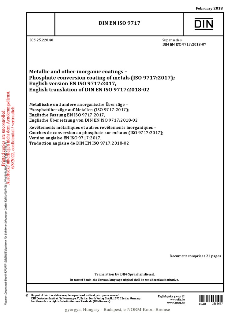 Iso 9717-2018 en | PDF