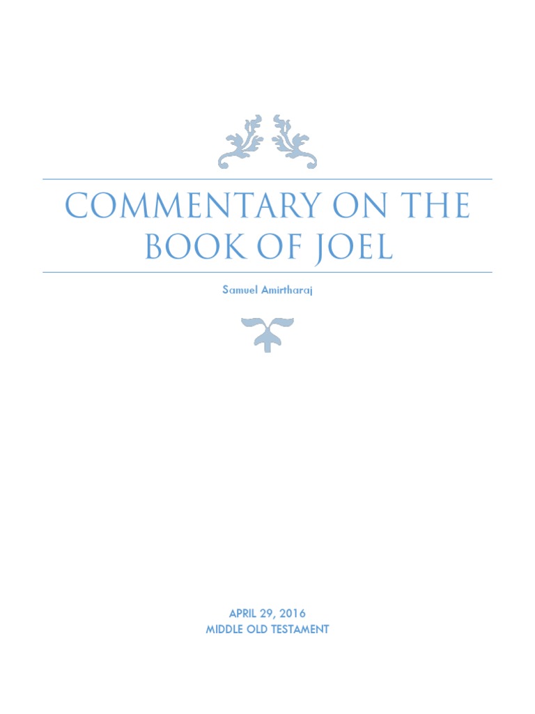 Commentary On The Book of Joel PDF | PDF | Prophecy | Babylonian Captivity