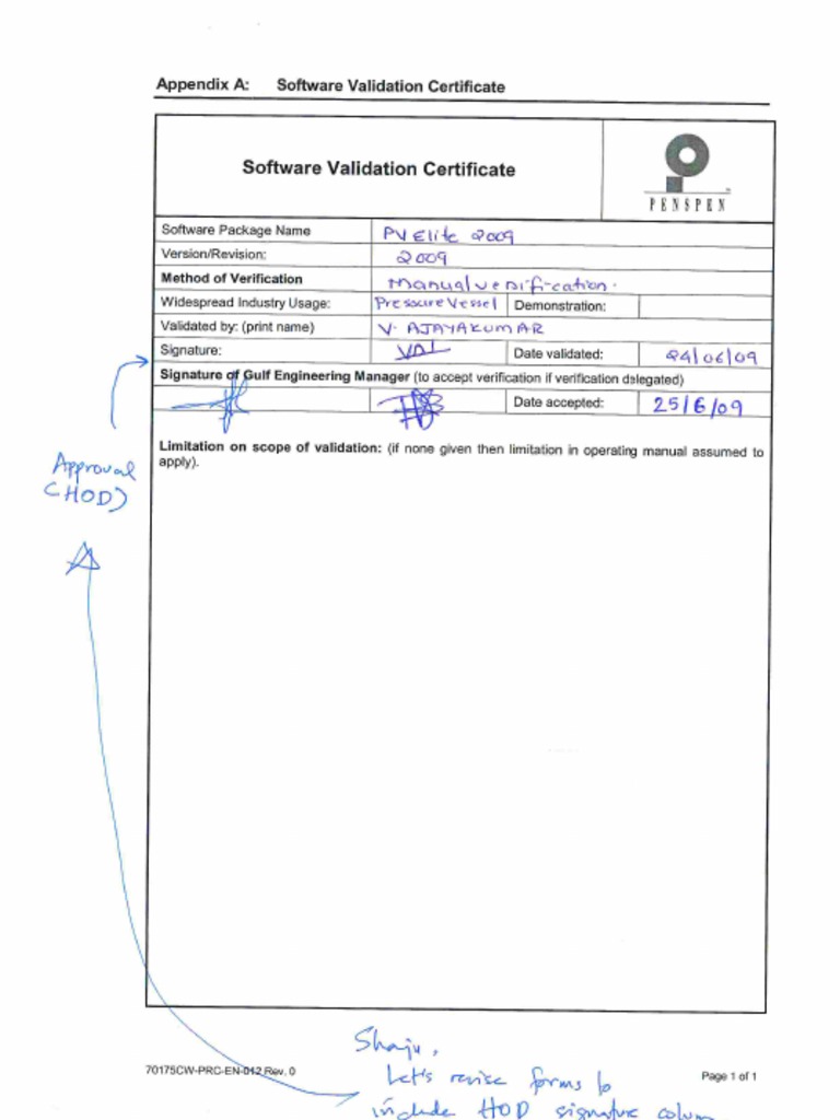 PV Elite Software Validation | PDF
