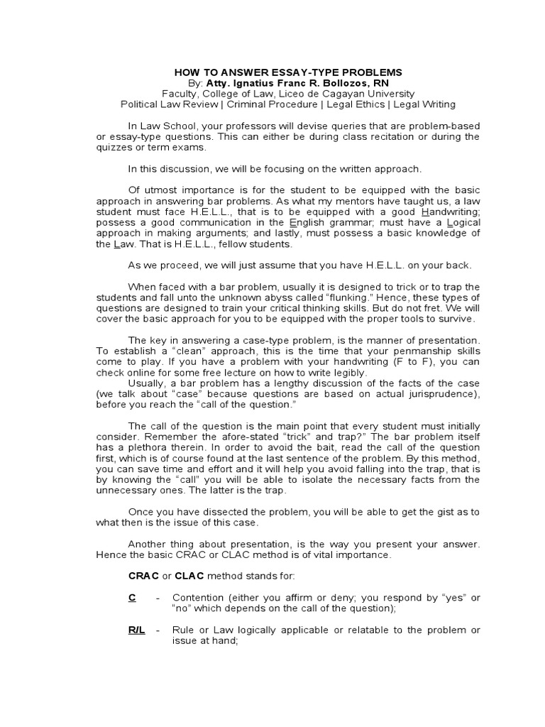 How To Answer Essay-1 | PDF | Career & Growth | Social Science