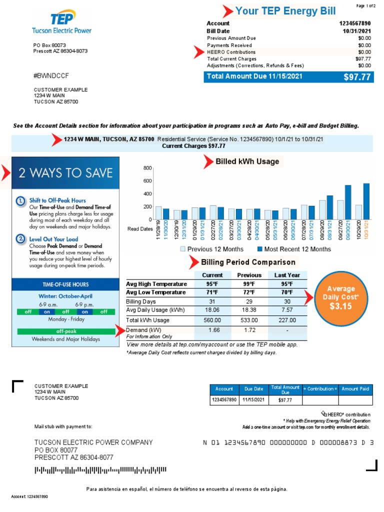TEP Interactive Bill | PDF