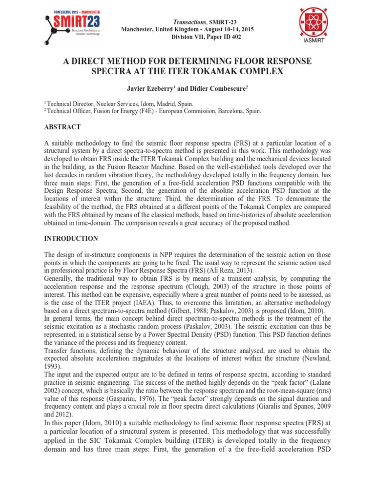 SMiRT-23 Paper 402 | PDF | Science & Mathematics