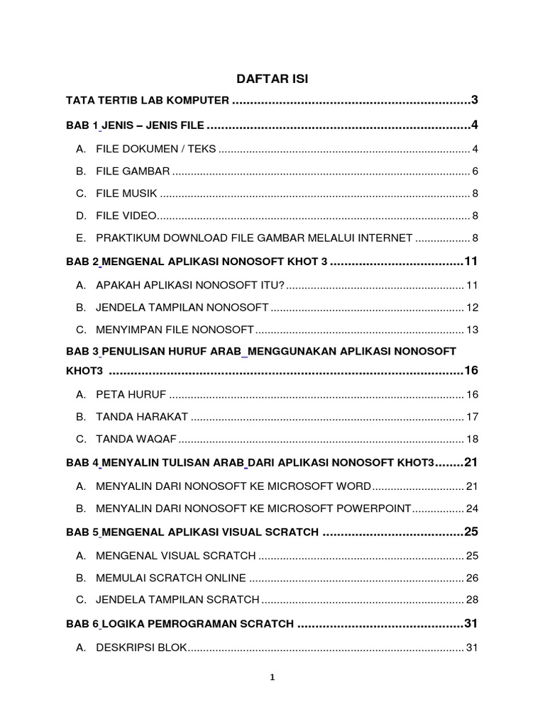 Panduan Aplikasi Nonosoft Khot 3 | PDF