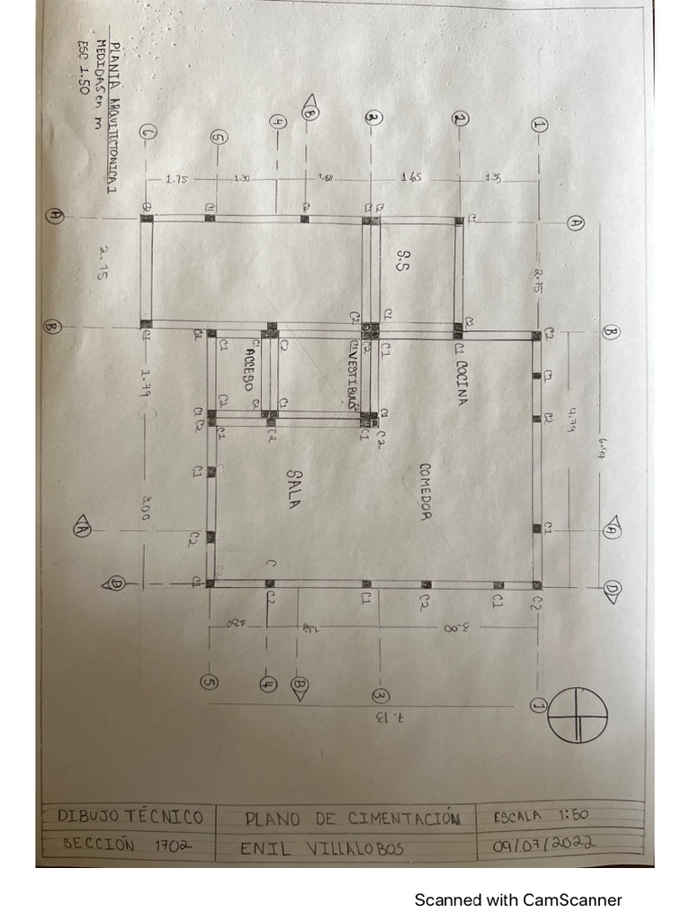 Plano de Cimentación | PDF