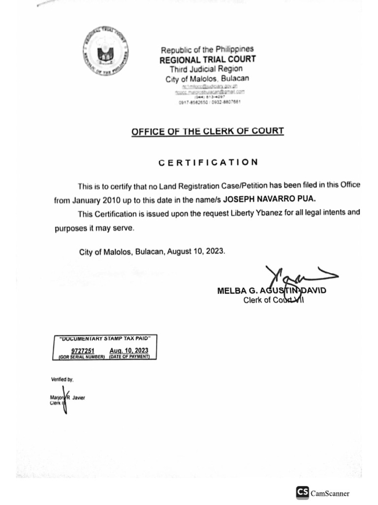 MTC RTC Clearance | PDF