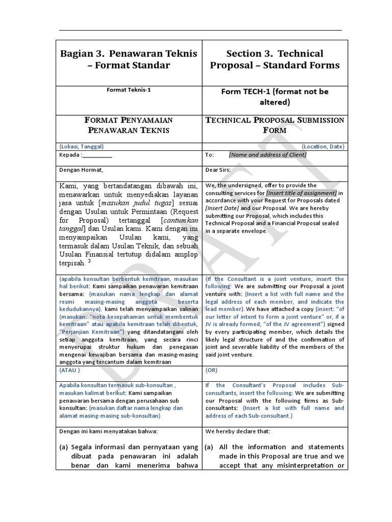 Section 3 - Technical Proposal | PDF