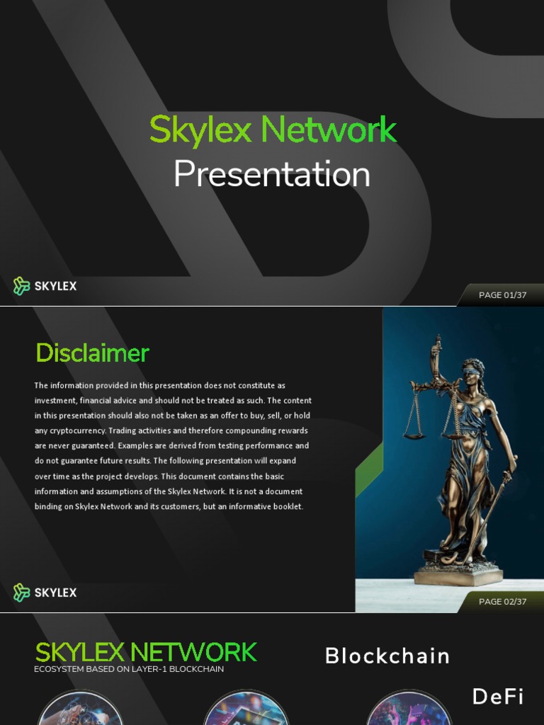 Skylex Presentation | PDF | United States Dollar | Cryptocurrency