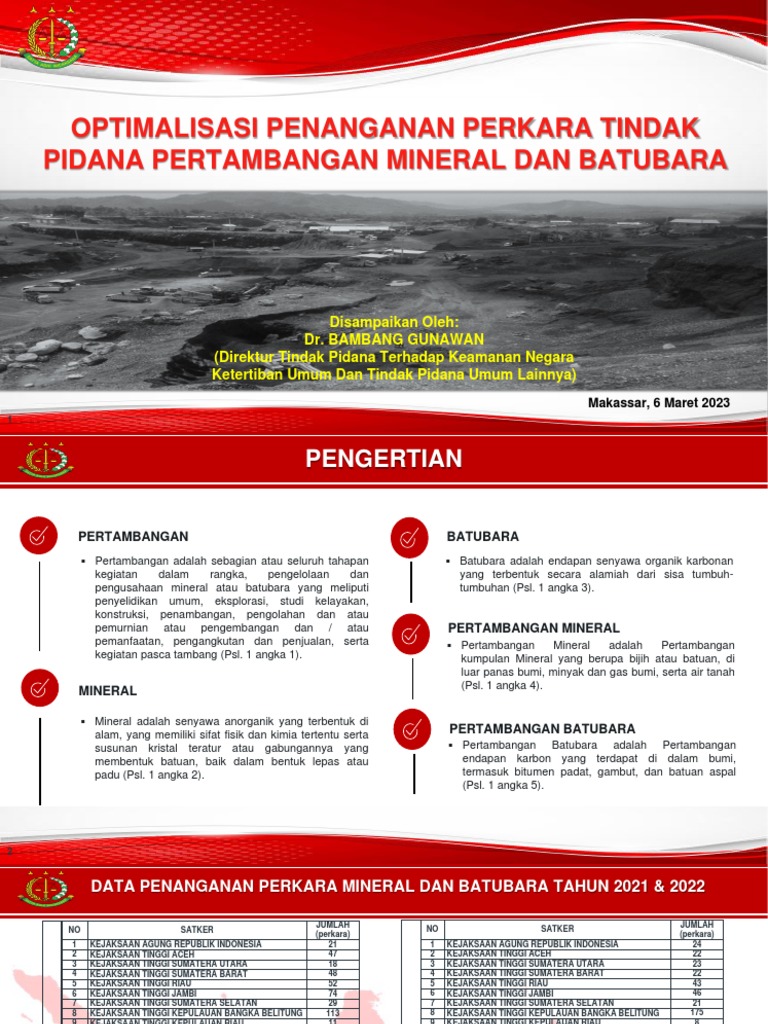 PDF Materi Bimtek Minerba Fix | PDF