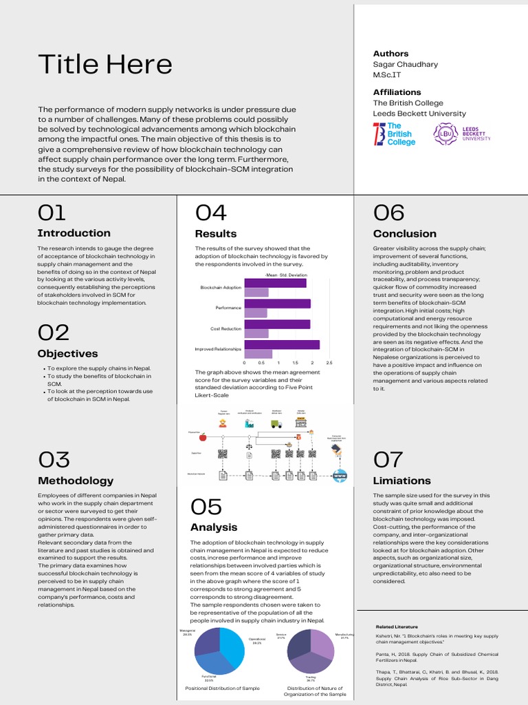 Gray Monochromatic Simplicity Portrait University Research Poster | PDF ...