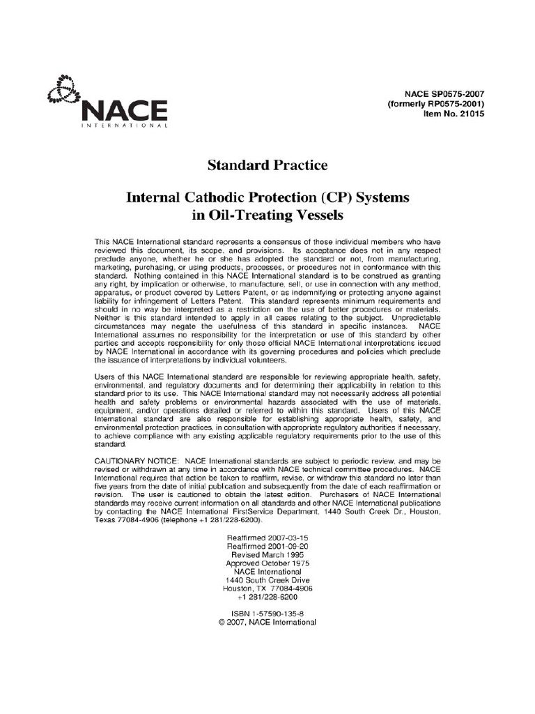 Nace SP0575-2007 | PDF