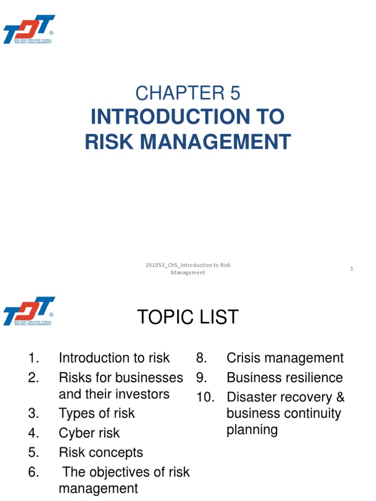 Introduction to Risk Management | PDF | Risk | Statistics