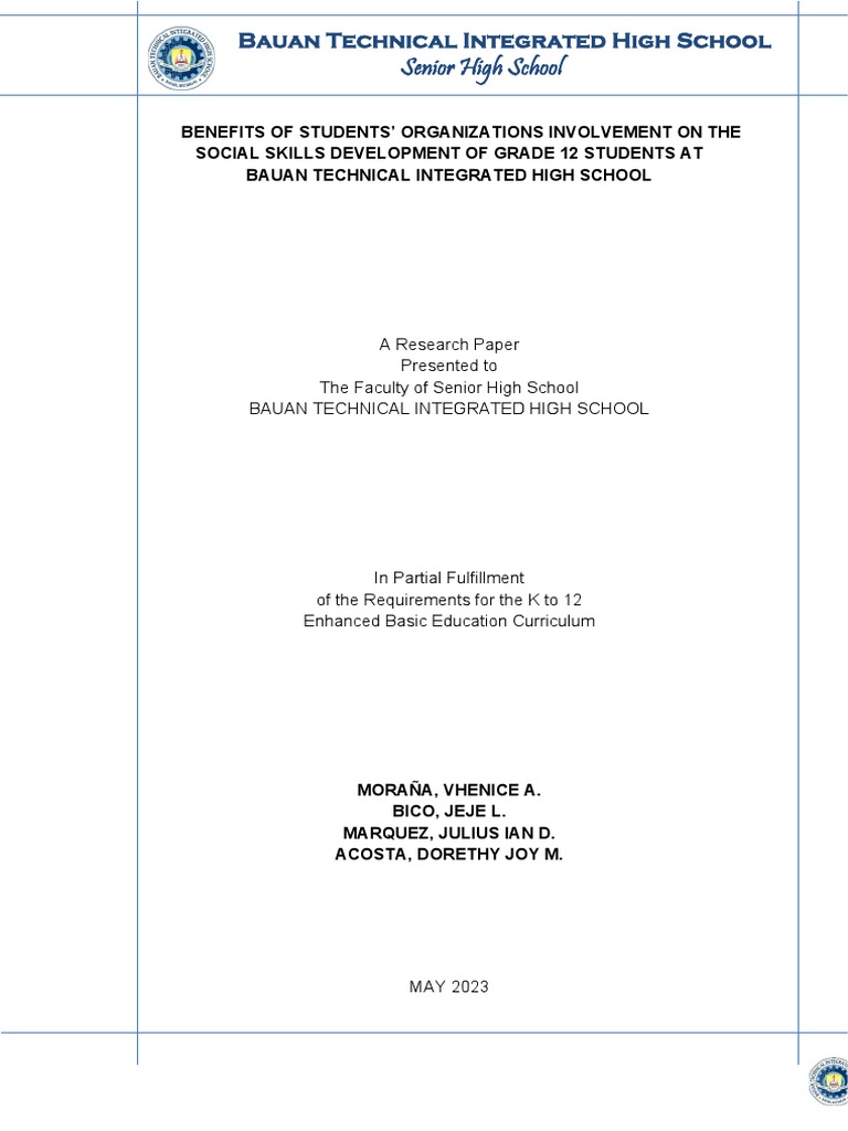 New Revised Rs Paper | PDF | Wellness