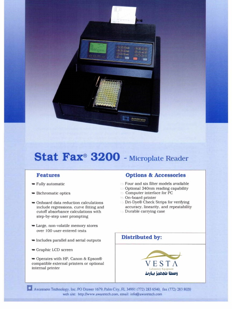 StatFax 3200 Catalog | PDF | Printer (Computing) | Optical Filter