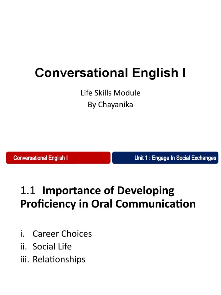 Conversational English | PDF | Language Arts & Discipline