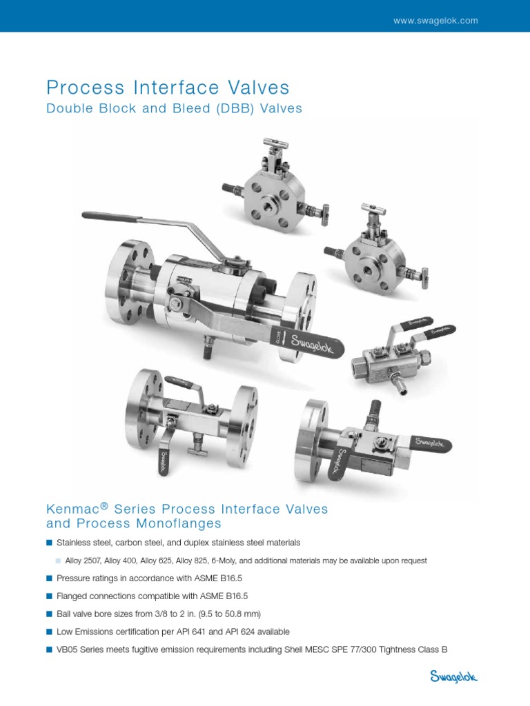 Double Block and Bleed (DBB) Valves | PDF